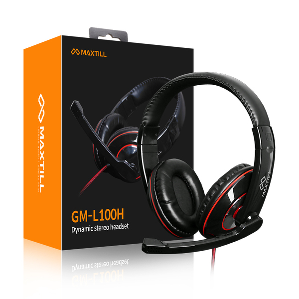 MAXTILL GM-L100H 다이나믹 스테레오 헤드셋 (블랙) :: 컴퓨터 전문 쇼핑몰 가이드컴