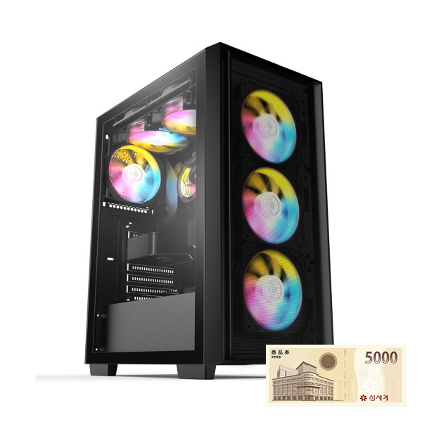 데이븐-슈플 콜라보PC DS-009 AMD 7500F RTX4060Ti 16G FHD풀옵 팰월드 배그 게임용 조립PC 게이밍 ...