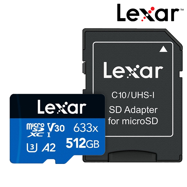 Lexar MicroSDXC 633X Class10 UHS-I U1 512GB (어댑터포함) :: 컴퓨터 전문 쇼핑몰 가이드컴