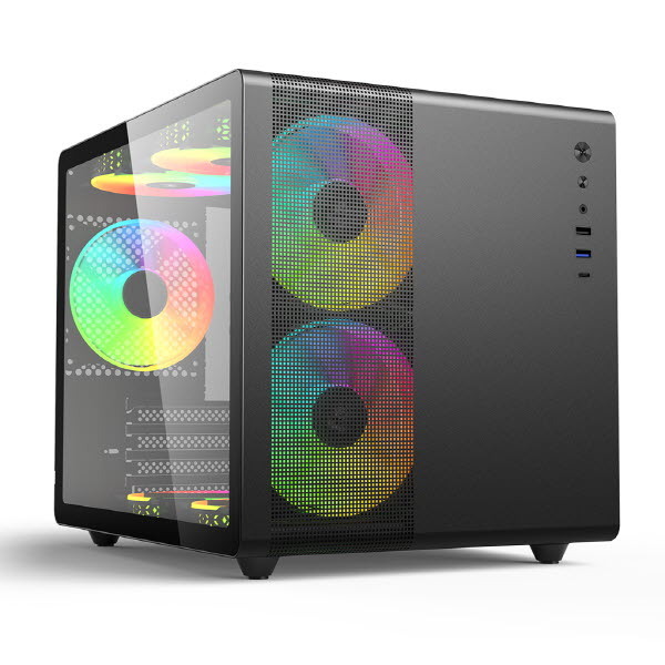 DAVEN V300 RGB (블랙) 미니타워케이스 :: 컴퓨터 전문 쇼핑몰 가이드컴